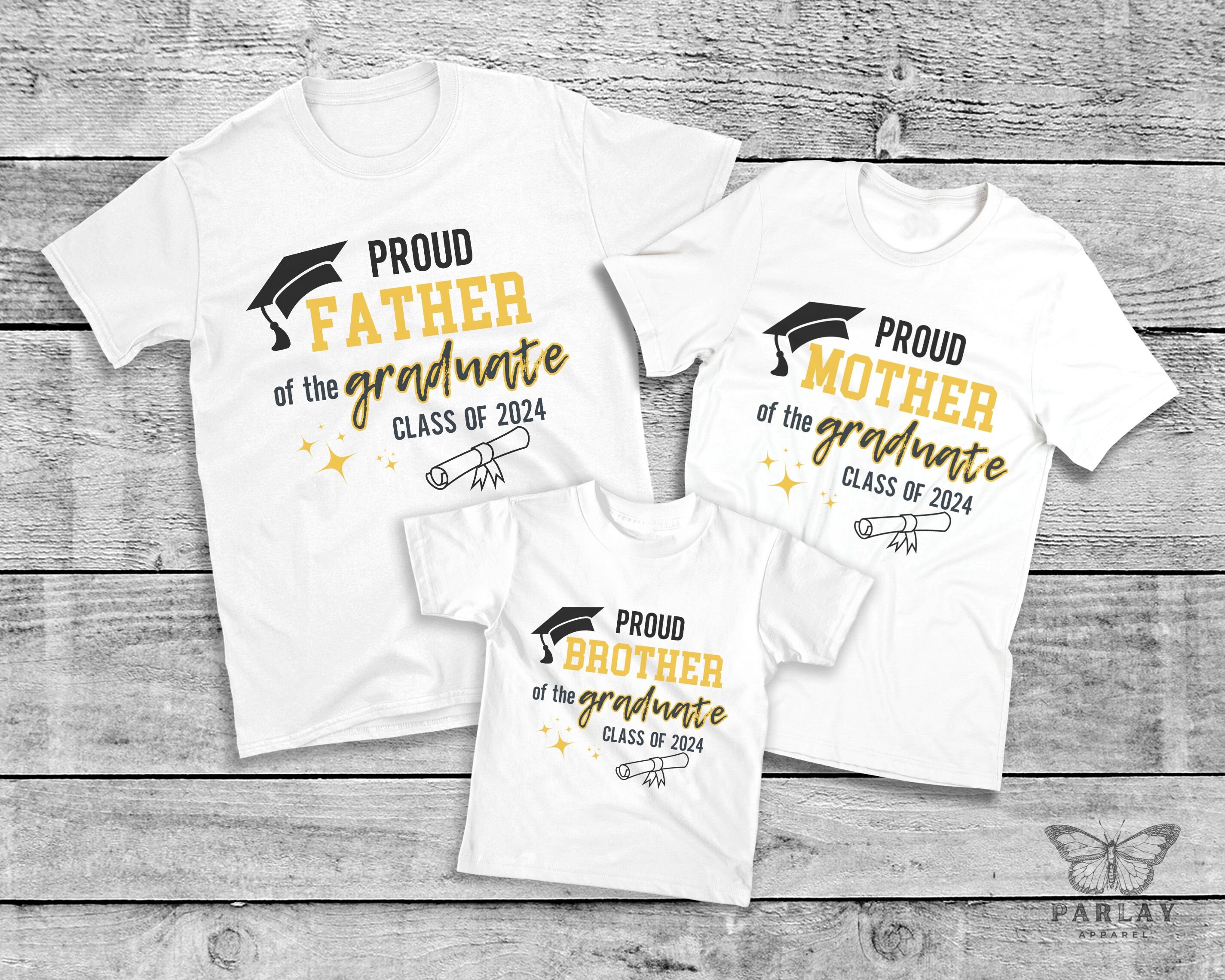 Custom Class of 2024 Graduation Family Shirts, Graduation Party Shirts ...