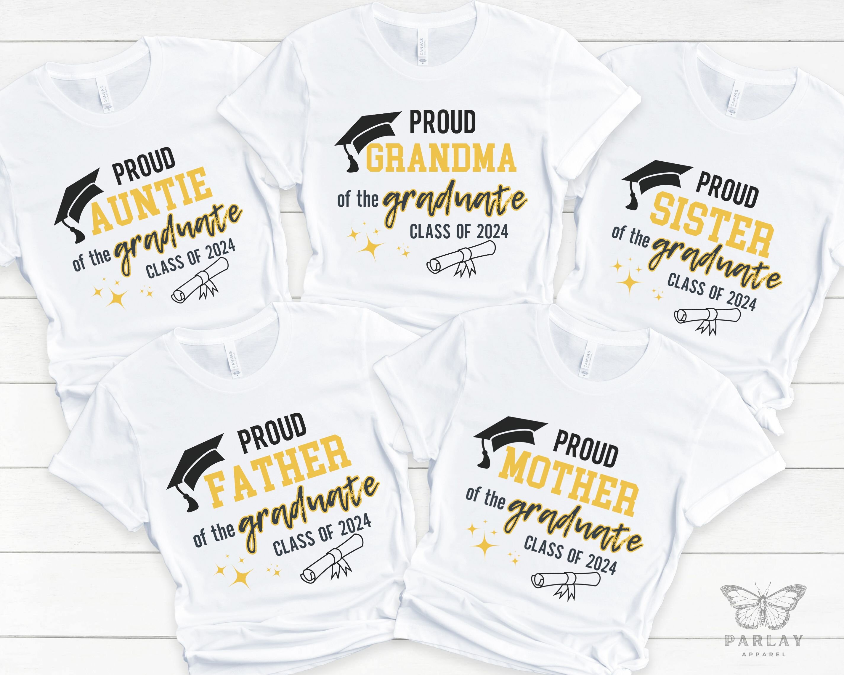 Custom Class of 2024 Graduation Family Shirts, Graduation Party Shirts ...