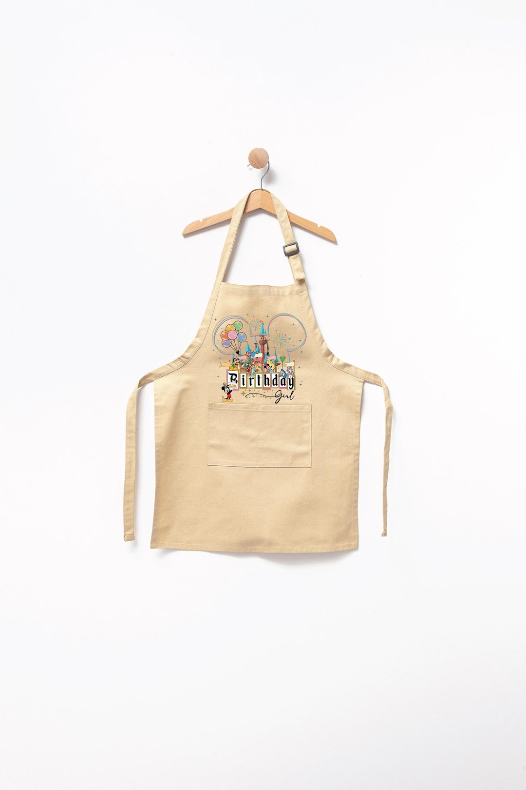 Personalized Birthday Apron, Birthday Squad Apron, Disney Lover Apron ...