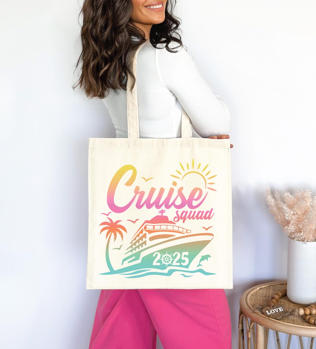Cruise Squad 2025 Tote Bag, Cruise Squad Totes, Cruise Vacation Bags ...