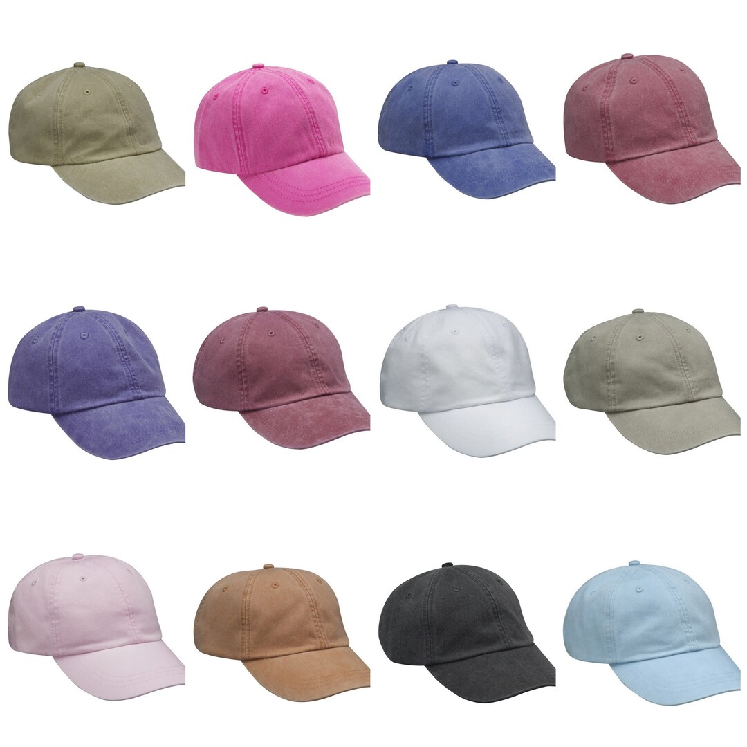 Custom Pigment Dyed Caps - Etsy