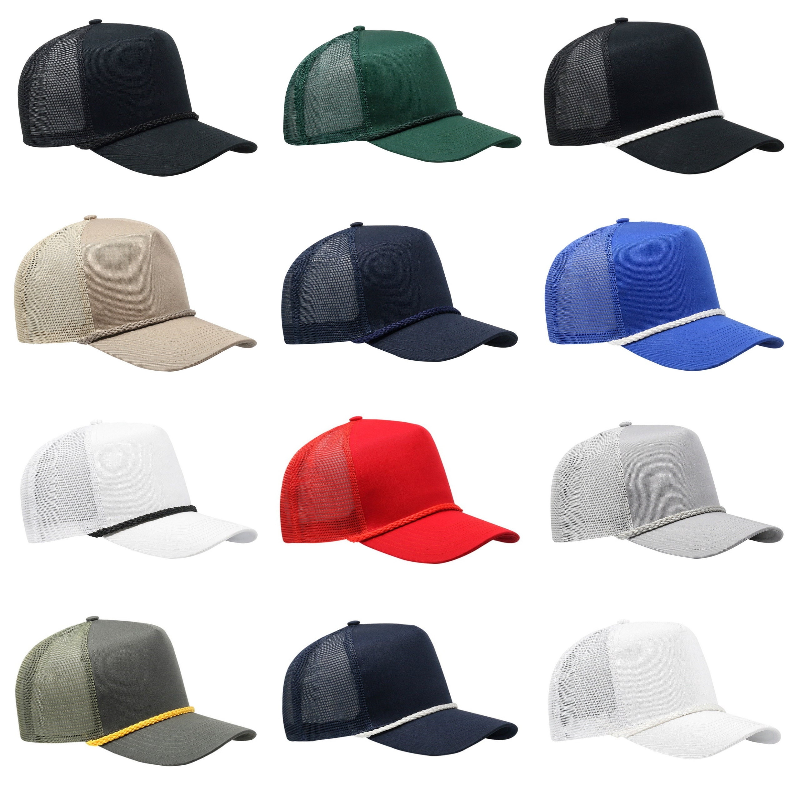 Custom Trucker Rope Caps - Etsy