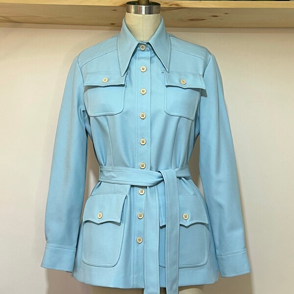 Belted Safari Jacket - Etsy