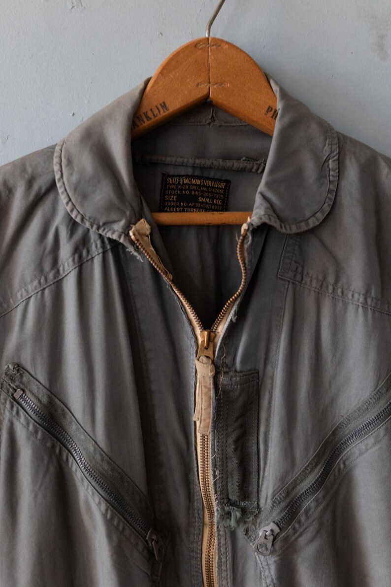 Ww2 Zip Front Flight Suit - Type K-28 - Exceptional Pockets / Tailoring ...