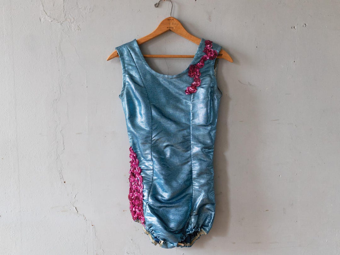 1950s Blue Lamé Lurex Dance Costume – Sequin Appliqué, Show Girl - Etsy