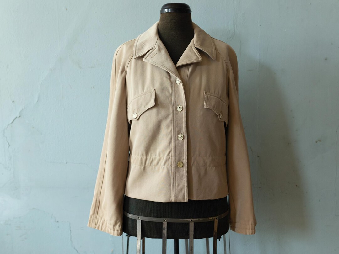 Vintage 50s Slant Pocket Cotton Twill Safari Coat / Jacket - Etsy