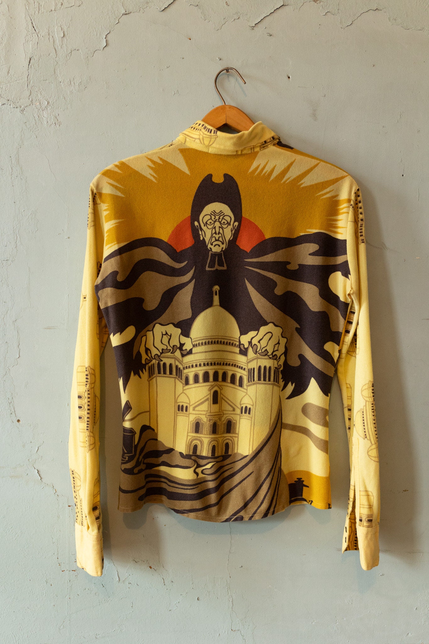 70s ICE Italian Graphic Disco Shirt - Vampire Cowboy Capitalistic ...