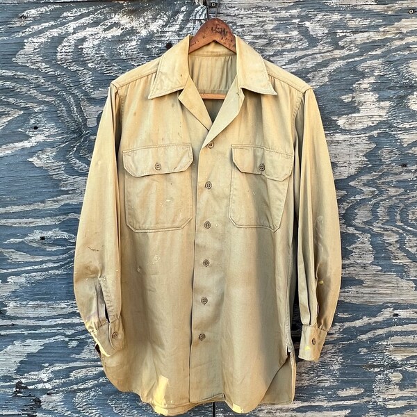 Tan Work Shirt - Etsy