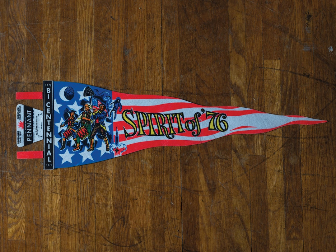 Vintage Spirit of 76 Souvenir Pennant Flag - 1976 American Bicentennial ...