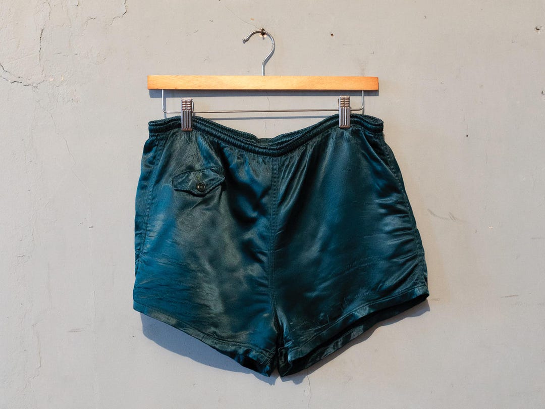Vintage 50s Penny's Satin Athletic Gym / Swim Shorts - Etsy