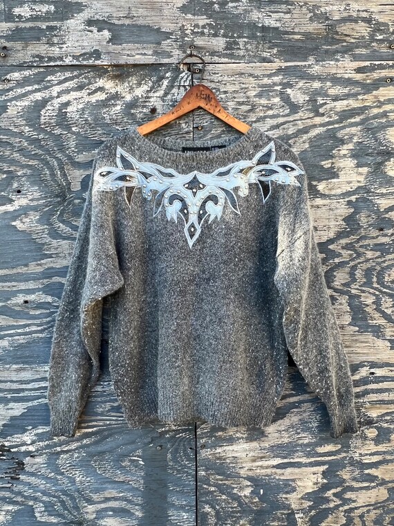 vintage angora leather - Gem