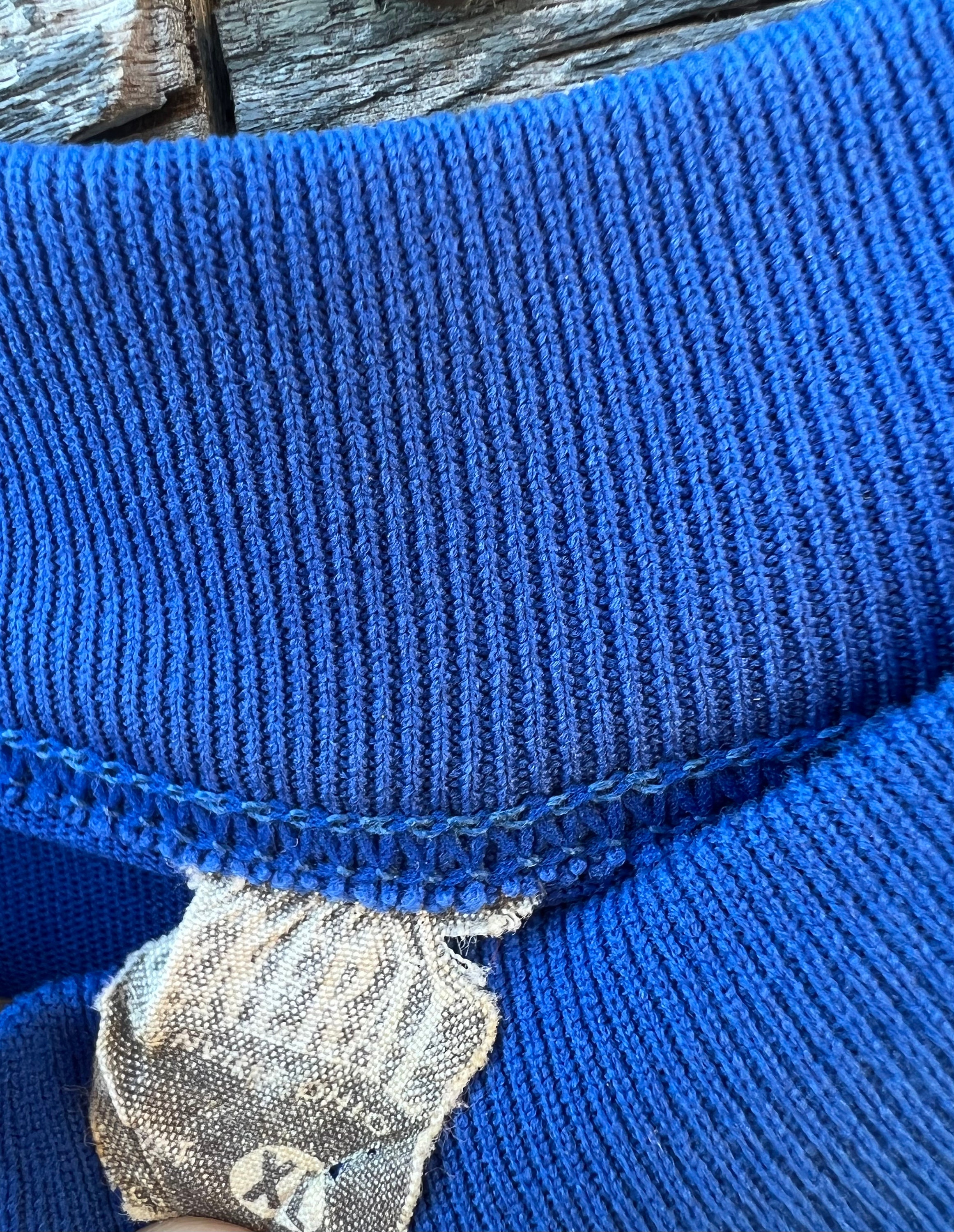 Vintage 70s Cobalt Blue Mesh Baseball Tee - Etsy