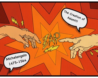 Michaelangelo Creation of Adam Vintage SINGLE Canvas Art Print - Etsy