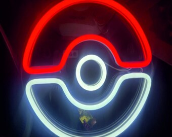 Pokeball Neon Sign - Etsy