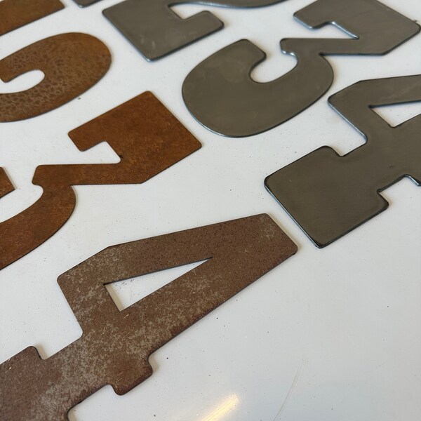 Large Steel Clock Numbers - Etsy