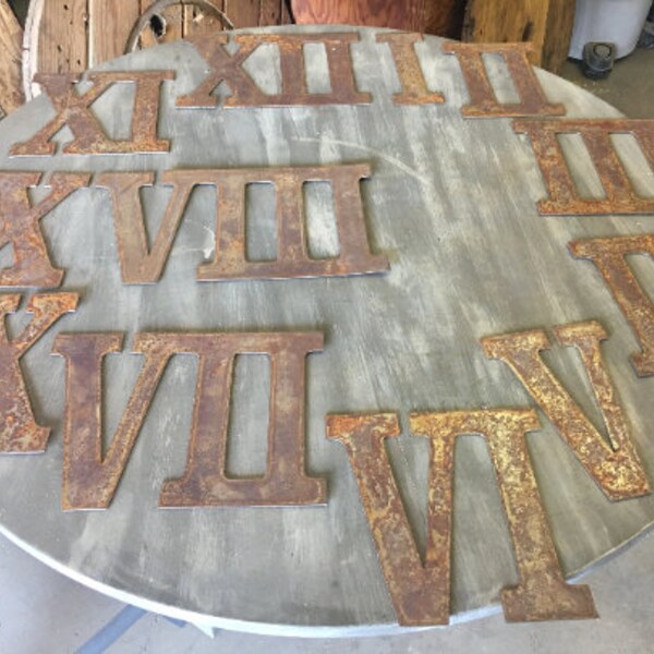 Rusty Wall Clock - Etsy