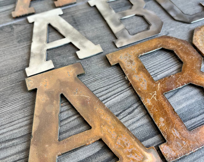 Rusty Letter / Flat Metal Rusty Letter G / Metal / Letter / - Etsy