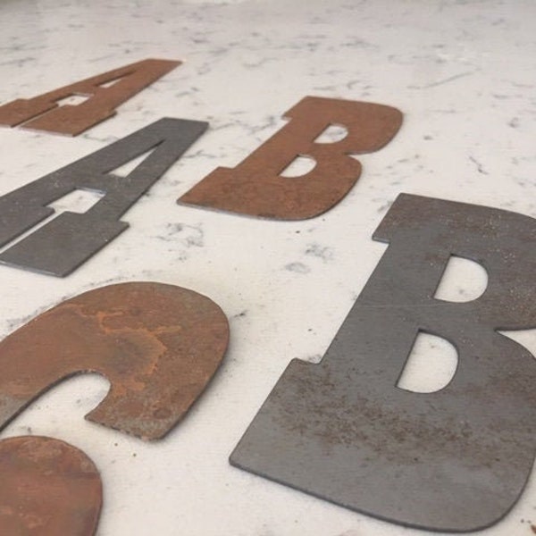 Large Metal Letters - Etsy