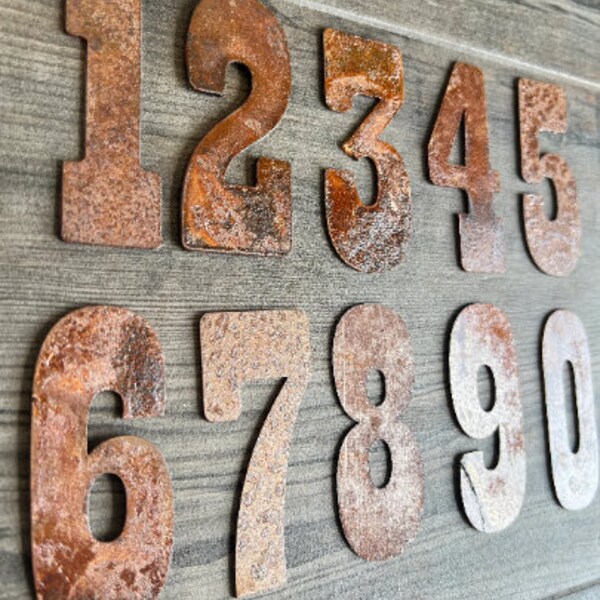 Metal Numbers - Etsy