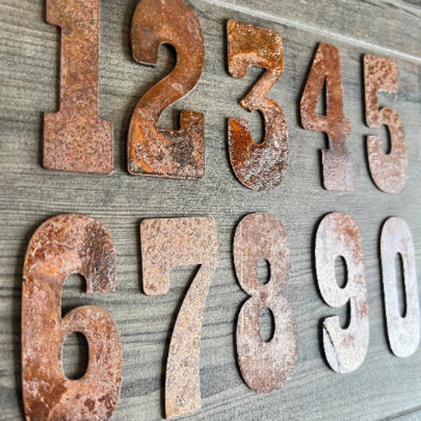 Metal Numbers - Etsy