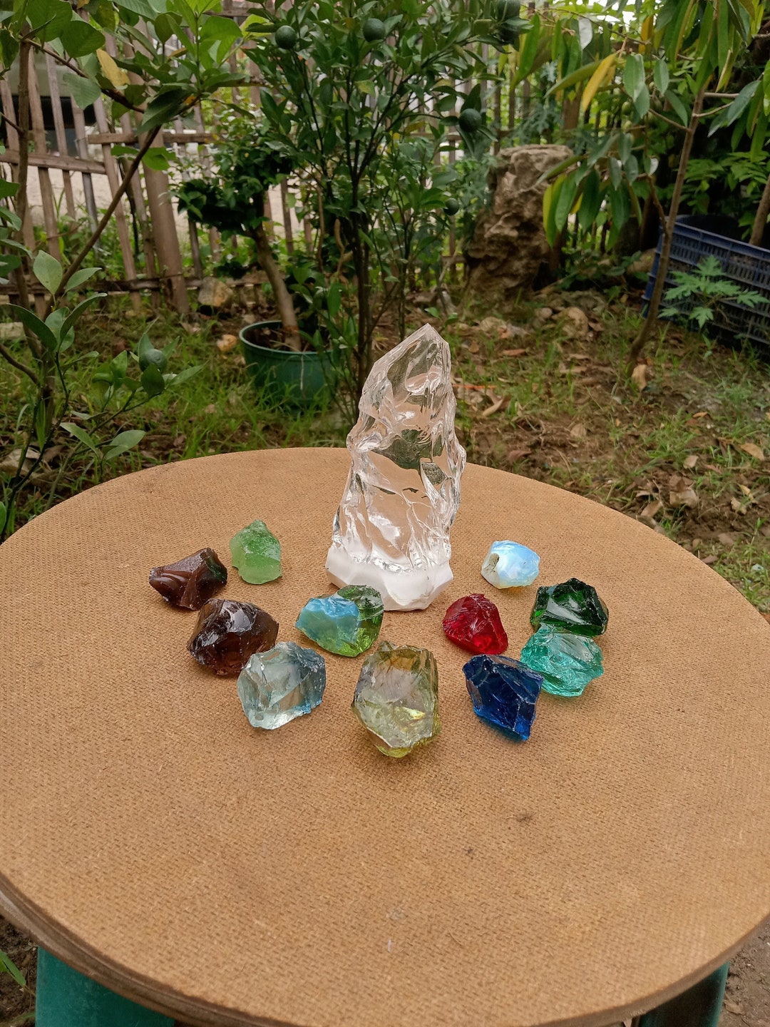 861 Gr 12 Pcs Clear White and Milky White Andara Crystals + Beautiful ...