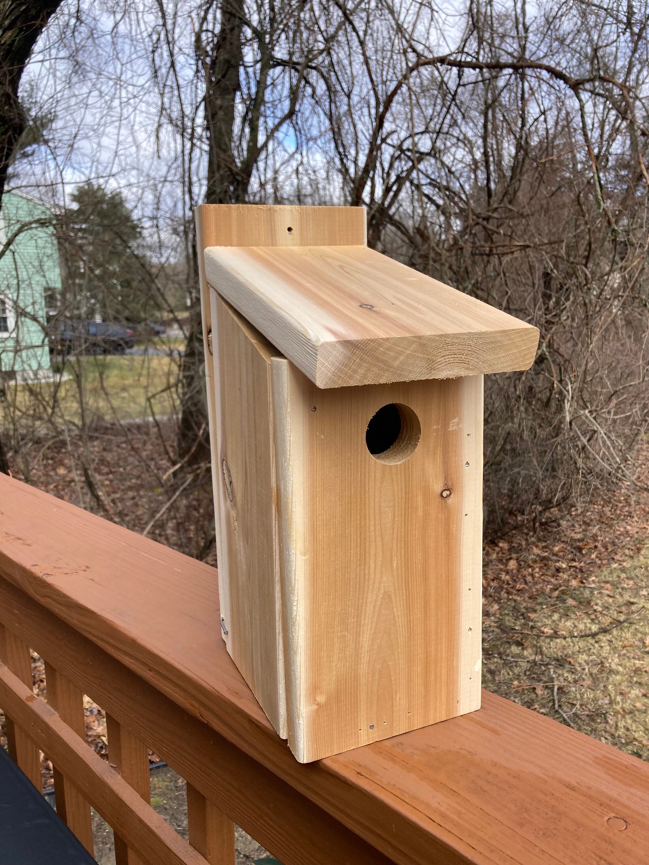 Cedar Bird Box House Bluebird, Chickadee, Wrens, Finches - Etsy