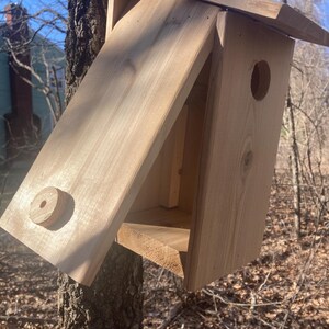 Cedar Bird Box House Bluebird, Chickadee, Wrens, Finches - Etsy