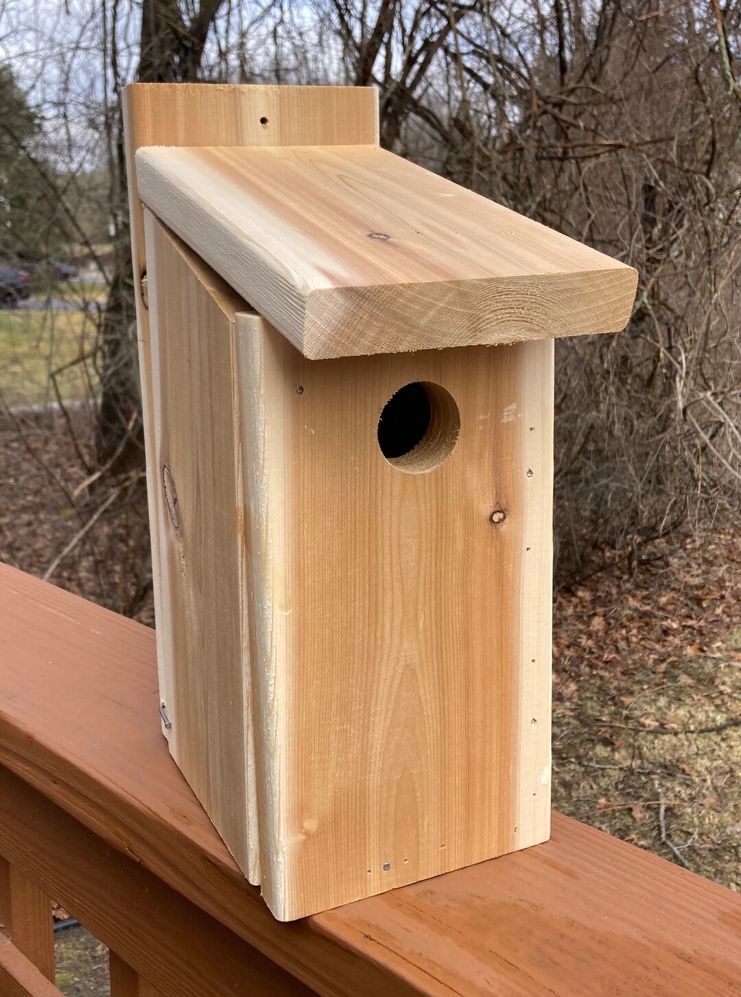 Cedar Bird Box House Bluebird, Chickadee, Wrens, Finches - Etsy