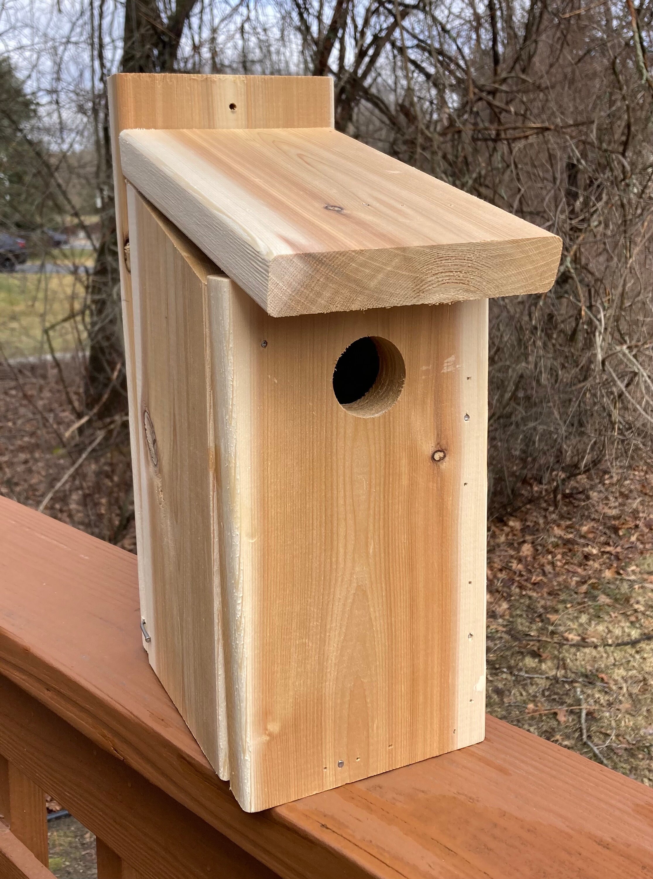 Cedar Bird Box House Bluebird, Chickadee, Wrens, Finches - Etsy