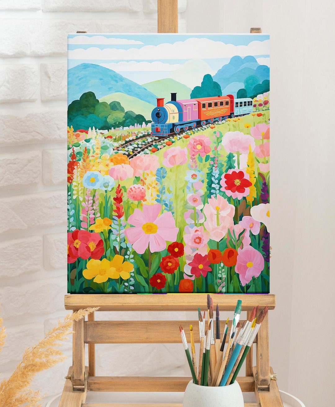 Landscape Paint by Number, Paint by Numbers, Color by Number, DIY Paint ...