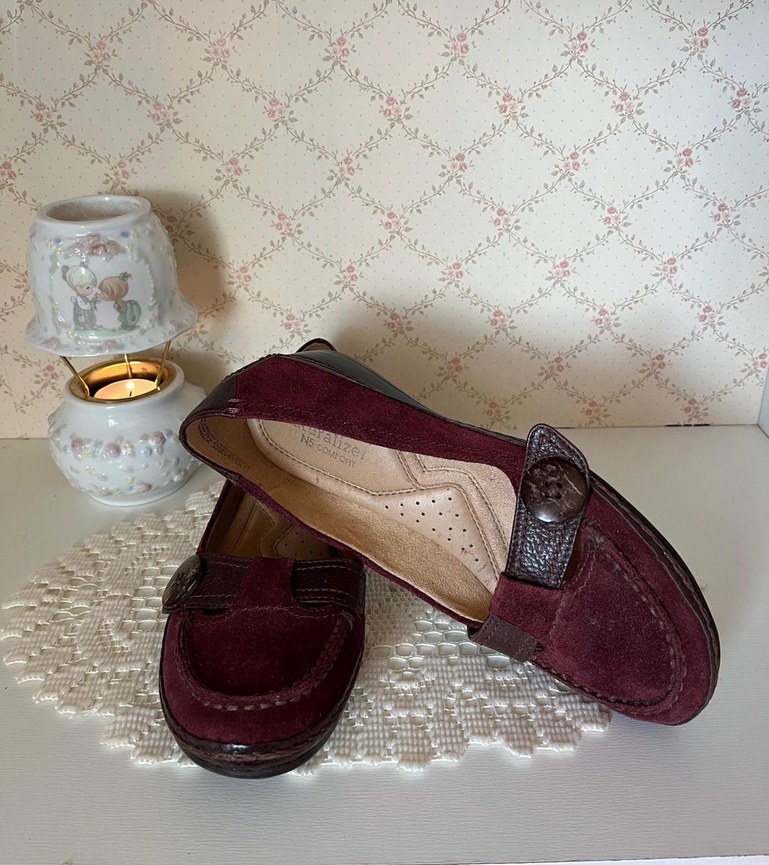 90s Twee Mary Jane Button Wedges ౨ৎ - Etsy