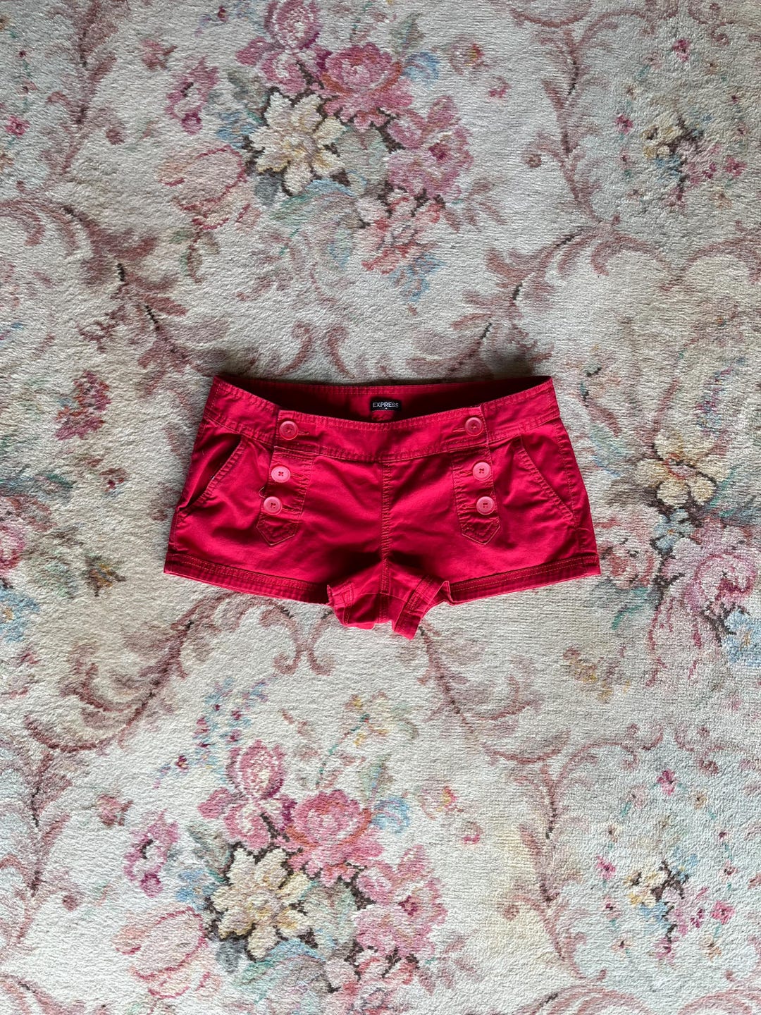 Y2K 2000s Express Lowrise Twee Button Shorts ౨ৎ - Etsy