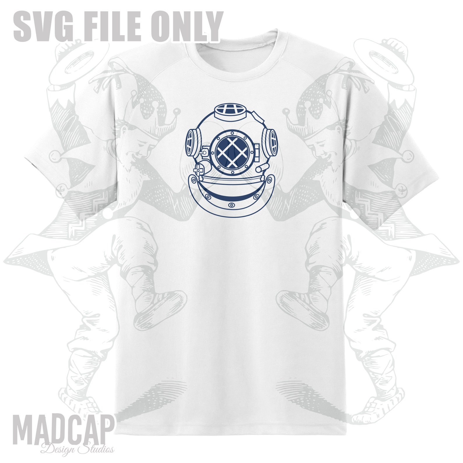 Classic Dive Helmet Design .SVG File - Etsy