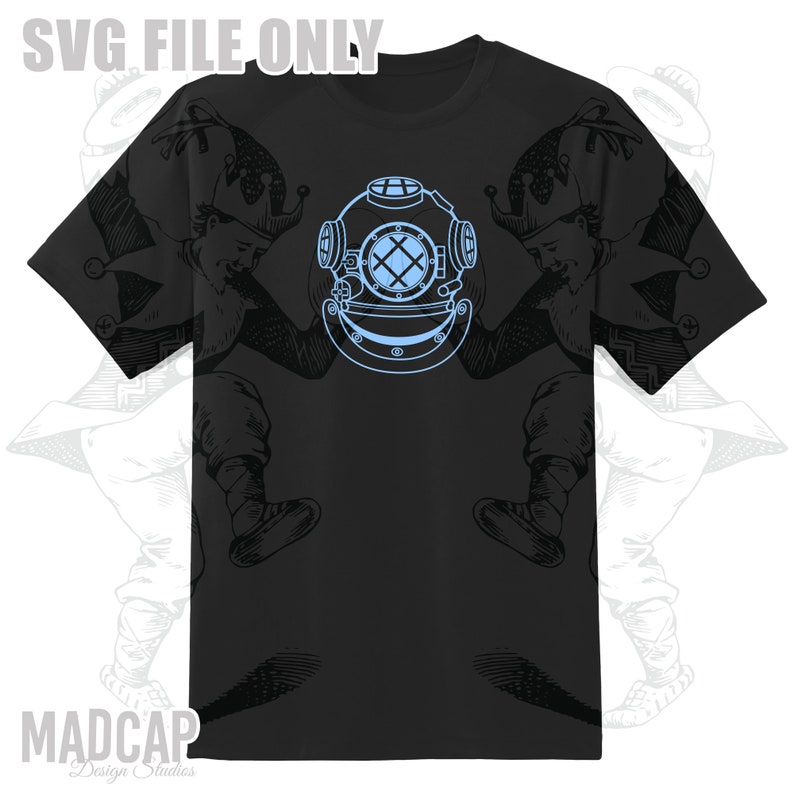 Classic Dive Helmet Design .SVG File - Etsy
