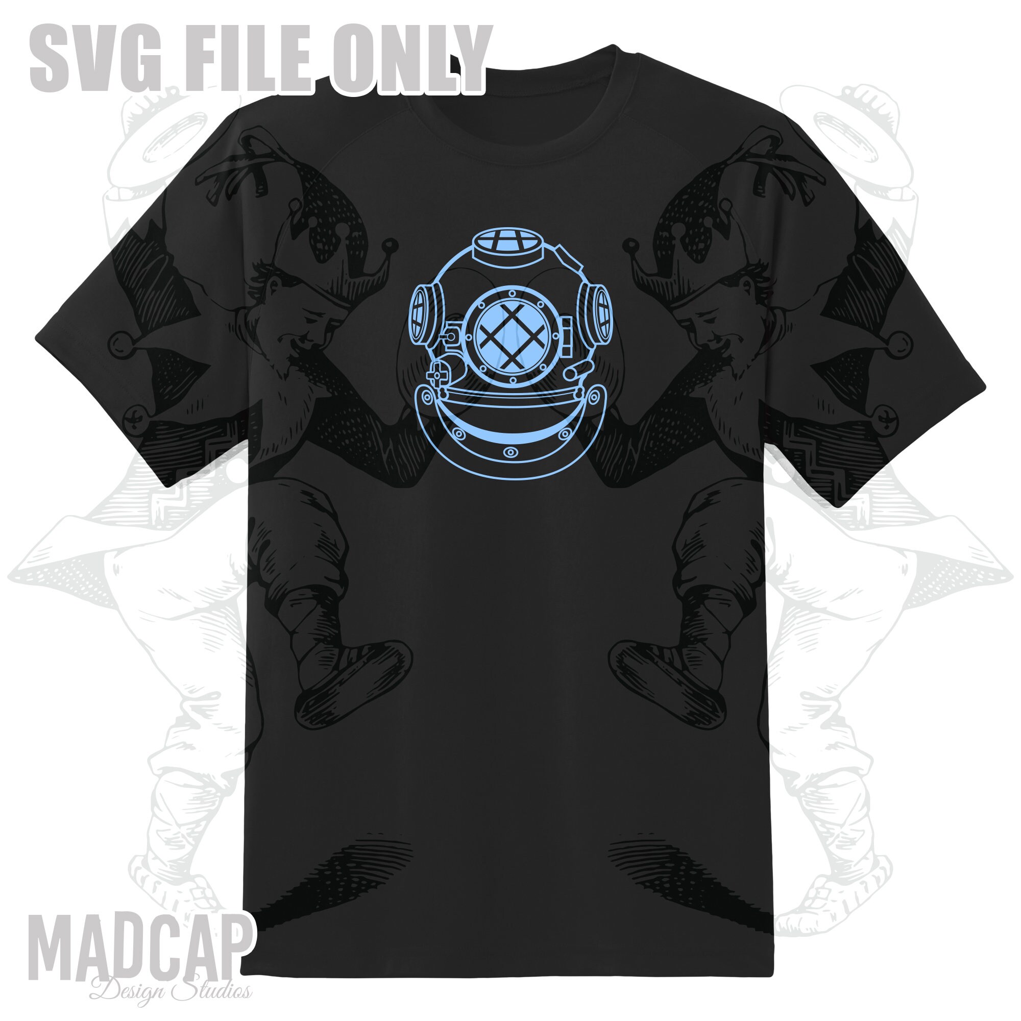 Classic Dive Helmet Design .SVG File - Etsy