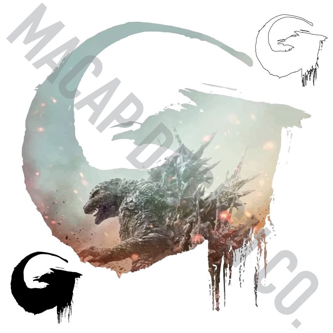 Godzilla - 1.0 (minusone) - SVG File - Etsy