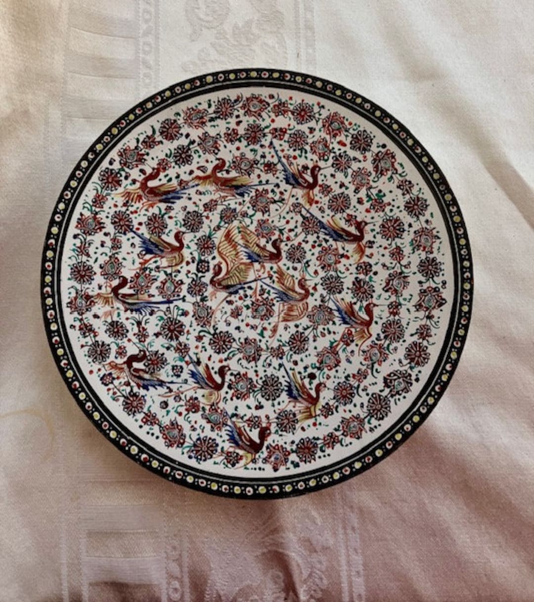 Metal Handpainted Persian Plate - Etsy