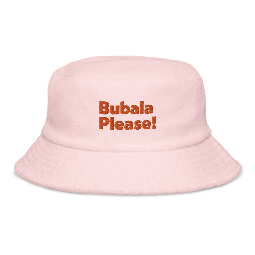 Bubala Please Jewish Yiddish Unstructured Terry Cloth Bucket Hat, Funny ...