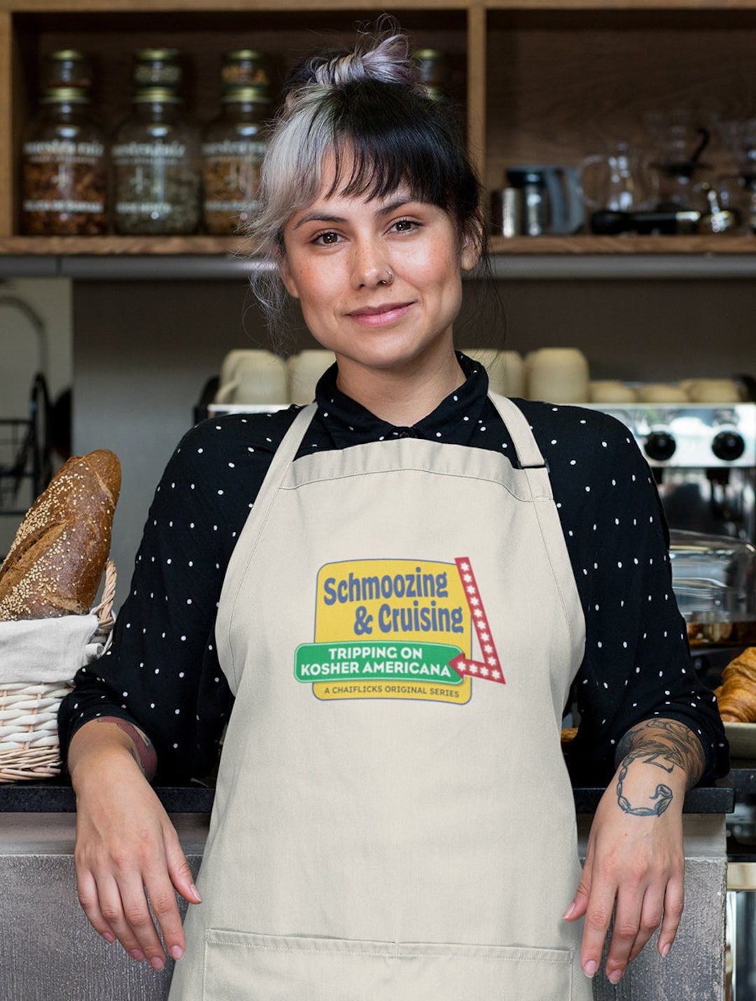Schmoozing & Cruising Logo Apron, Official Chaiflicks Apron - Etsy