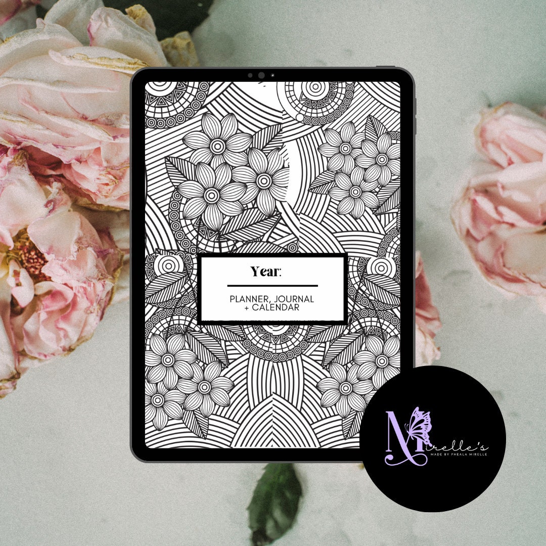 Fill in Planner, Journal & Calendar Printable (3 in 1), Instant ...