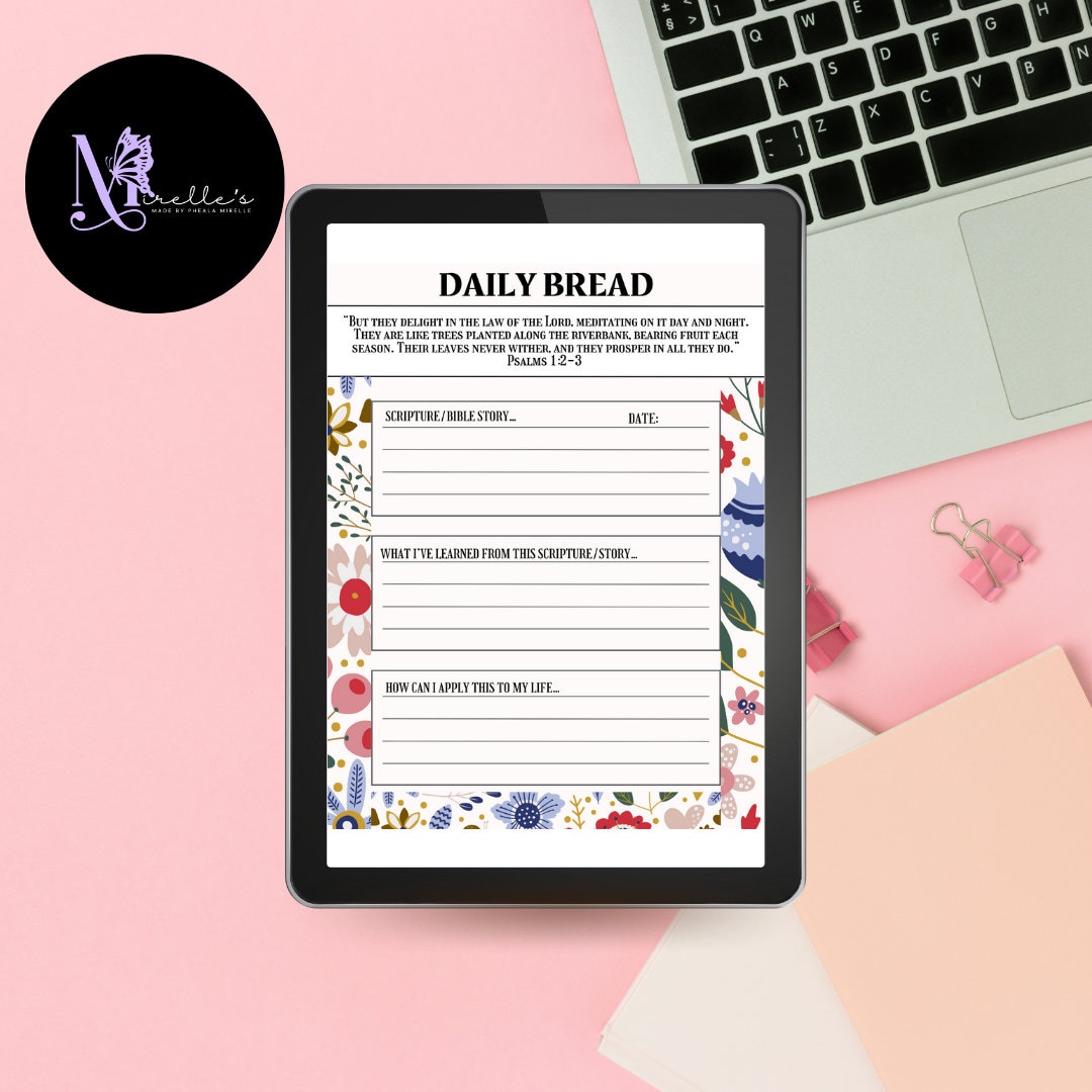 Daily Bread Printable, Daily Devotion, Printable, Instant Download, PDF ...