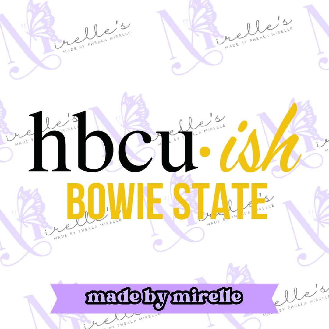 Hbcu-ish Bowie State PNG, College Artwork, Instant Download, HBCU Pride ...
