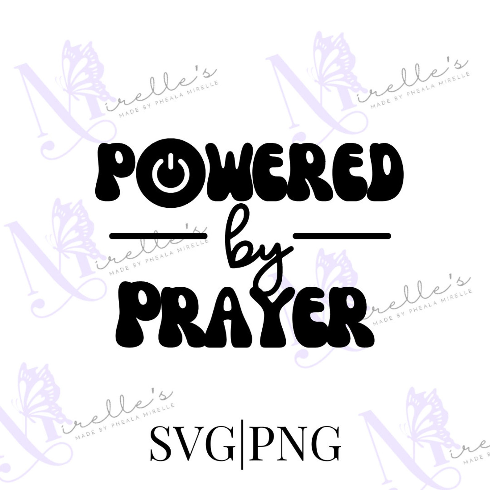 Powered by Prayer SVG PNG Prayer SVG Christian Png - Etsy