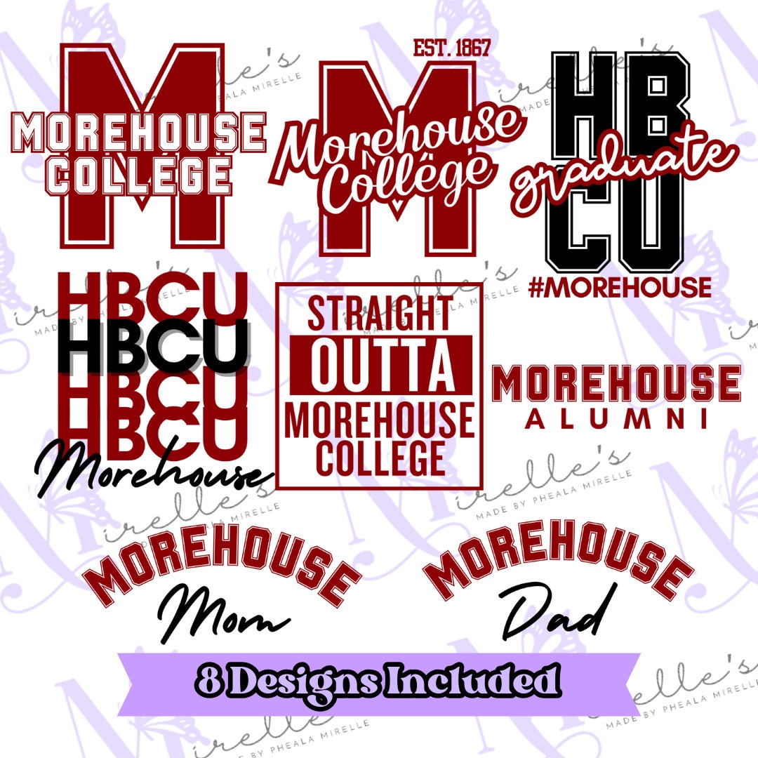 Morehouse College PNG Bundle, HBCU Collection, Morehouse College, Black ...