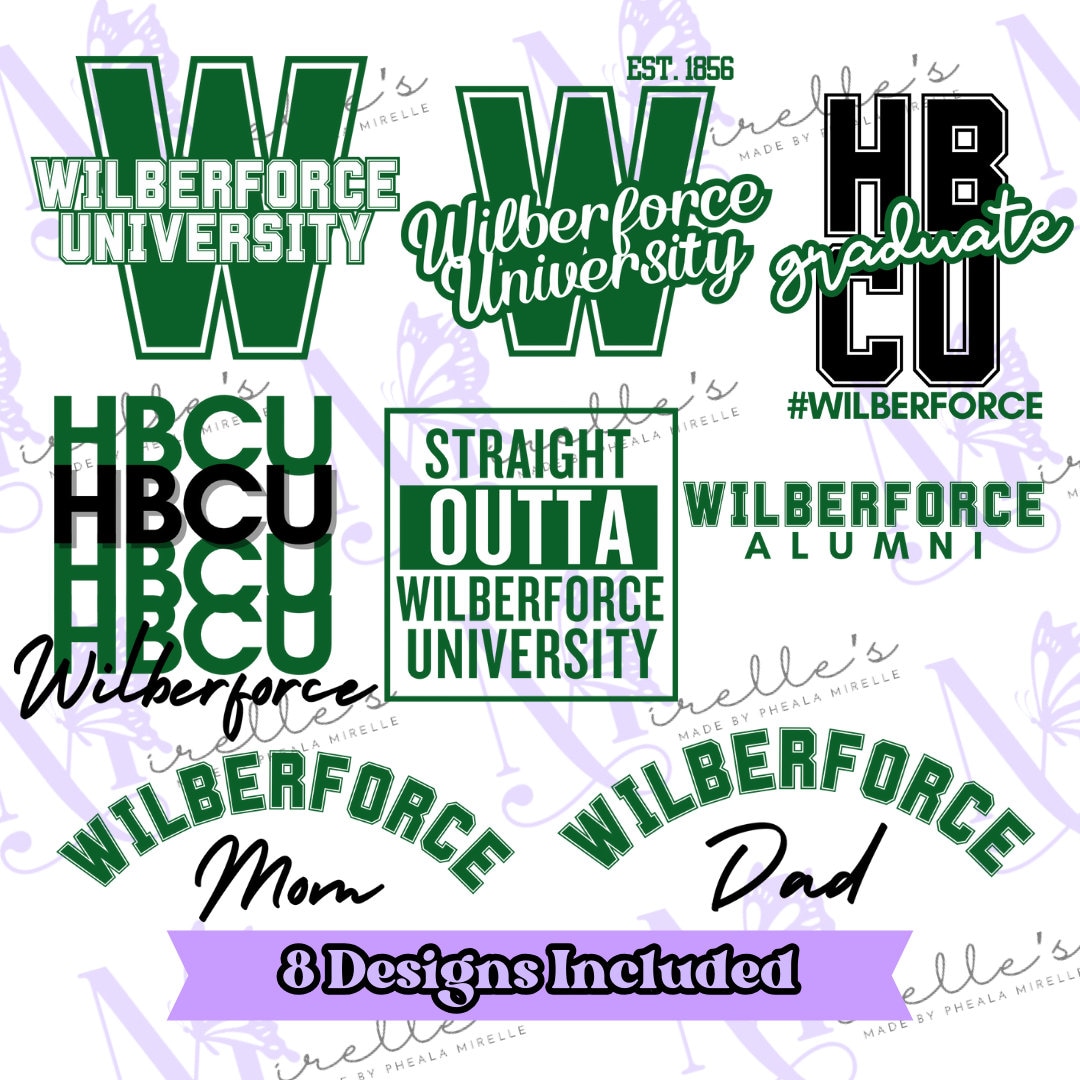 Wilberforce University PNG Bundle, HBCU Collection, Black History Month ...