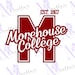 Morehouse College PNG Bundle, HBCU Collection, Morehouse College, Black ...