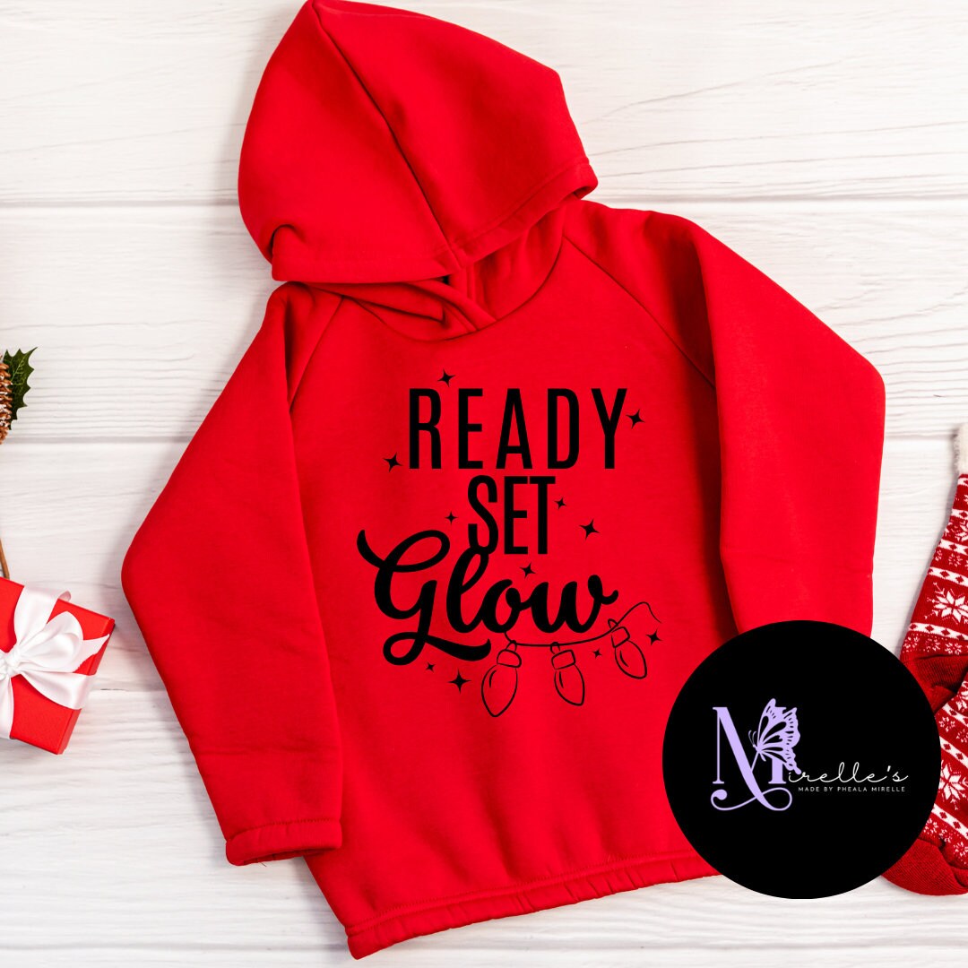 Ready Set Glow SVG, Christmas PNG, Christmas Lights Design PNG, Ready ...