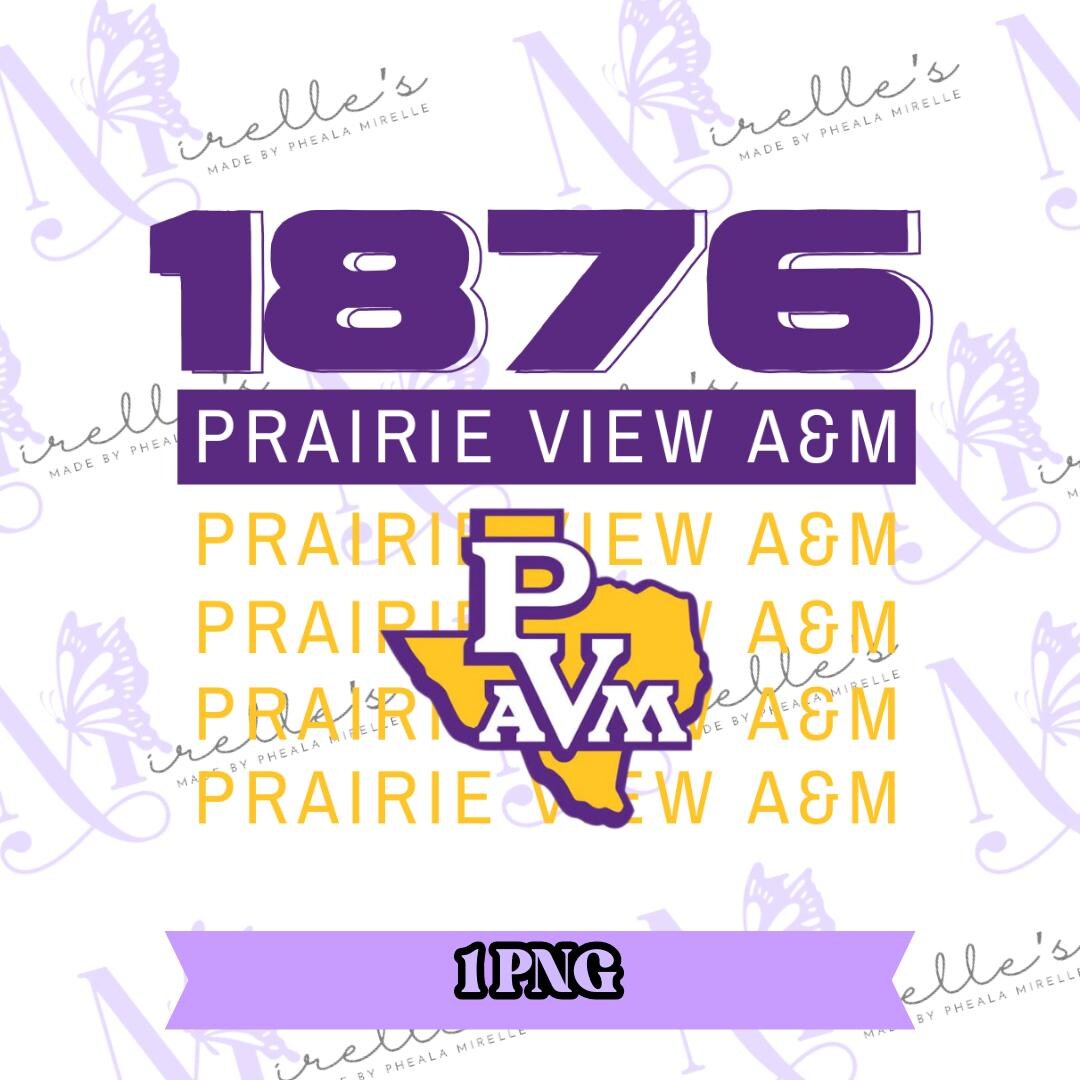 Prairie View A&M 1876, College PNG, College Artwork, Instant Download ...