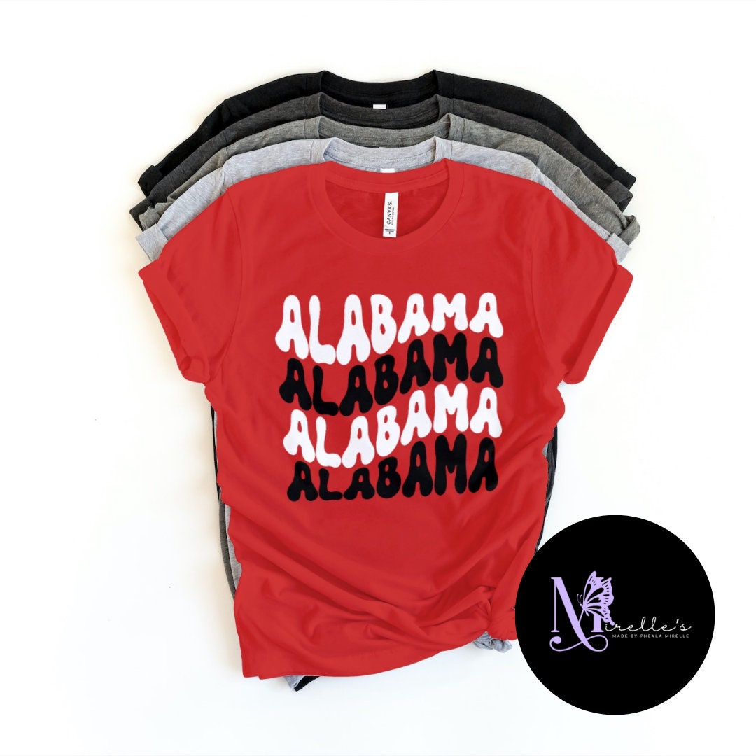 Alabama Shirt, Vintage Groovy Font, US State Shirt, Alabama Girl ...