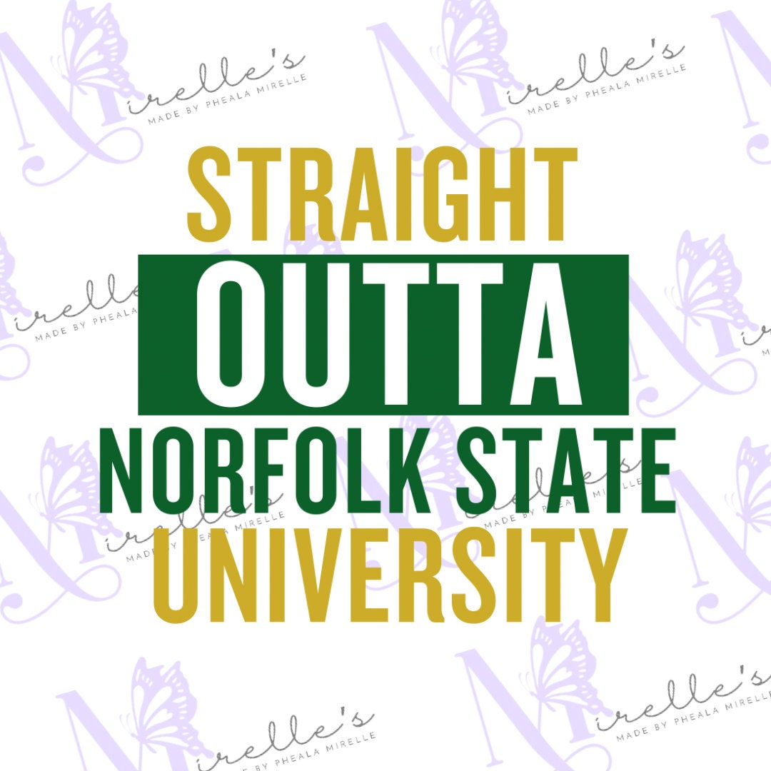 Norfolk State University PNG Bundle, HBCU Collection, NSU Shirt, Black ...